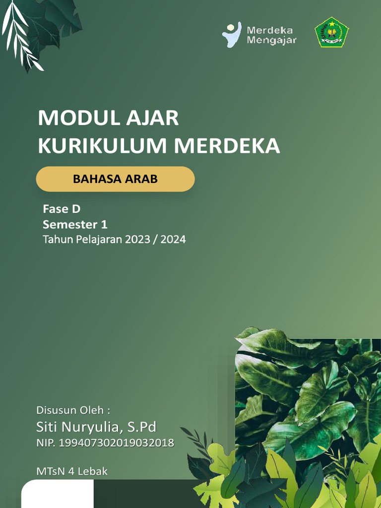 Modul Ajar Peerteaching Siti Nuryulia | PDF | Karier & Perkembangan