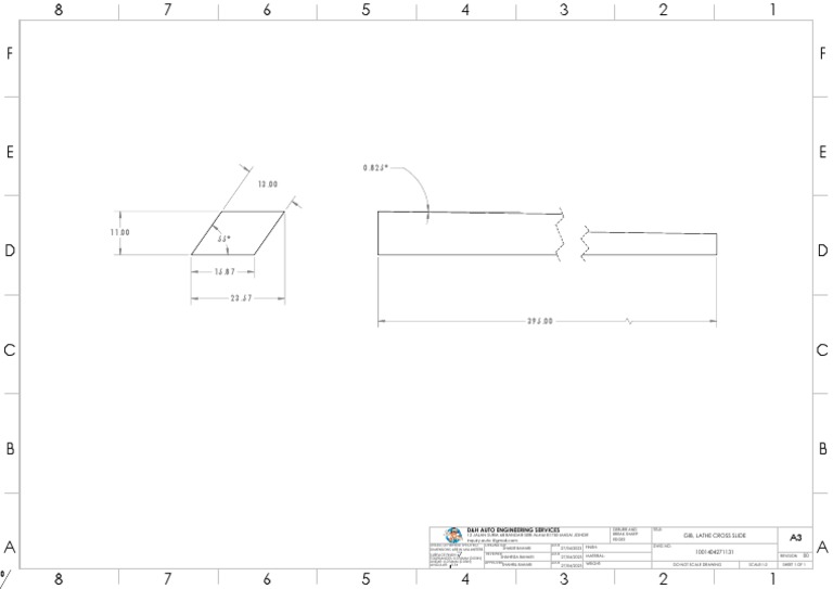 Lathe Gib | PDF | Mechanical Engineering | Metalworking