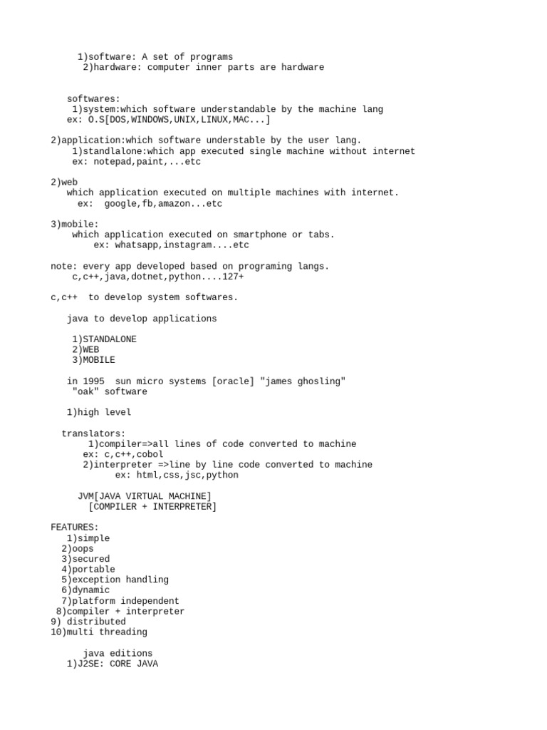 Javabasics | PDF | Integer (Computer Science) | Java (Programming Language) Javabasics | PDF | Integer (Computer Science) | Java (Programming Language)