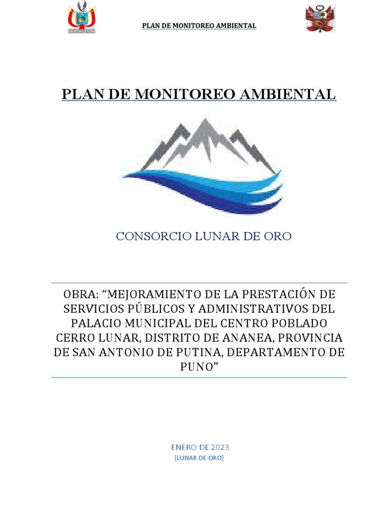 Plan de Monitoreo Ambiental | PDF | Seguridad y salud ocupacional | Entorno natural