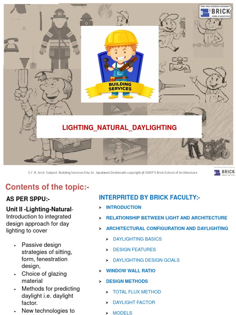 Lighting Natural Daylighting 2021-22 | PDF | Lighting | Optics