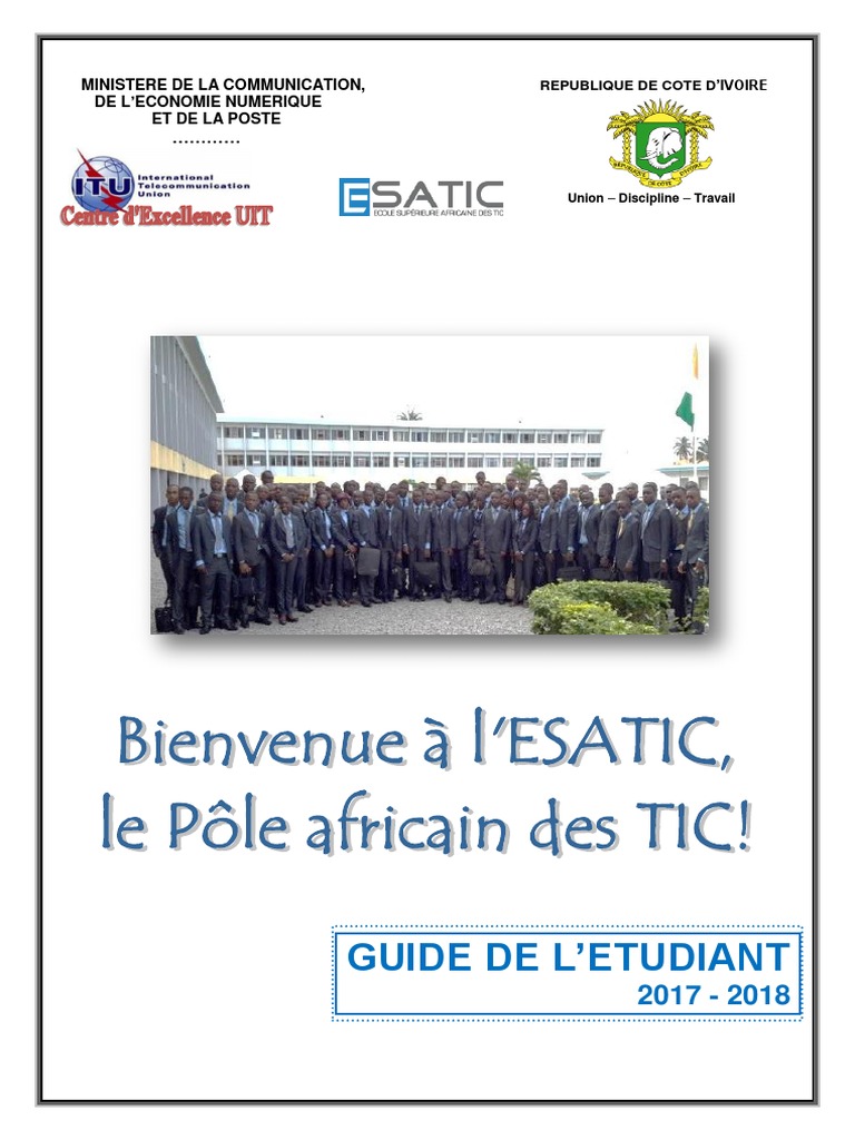 Guide de l'Étudiant ESATIC 2017-2018 | PDF | Technologies de l'information et de la ...