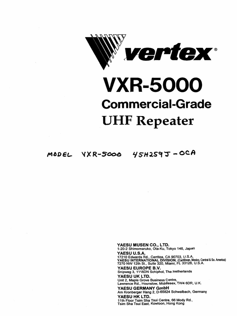 VXR-5000 Technical Overview | PDF