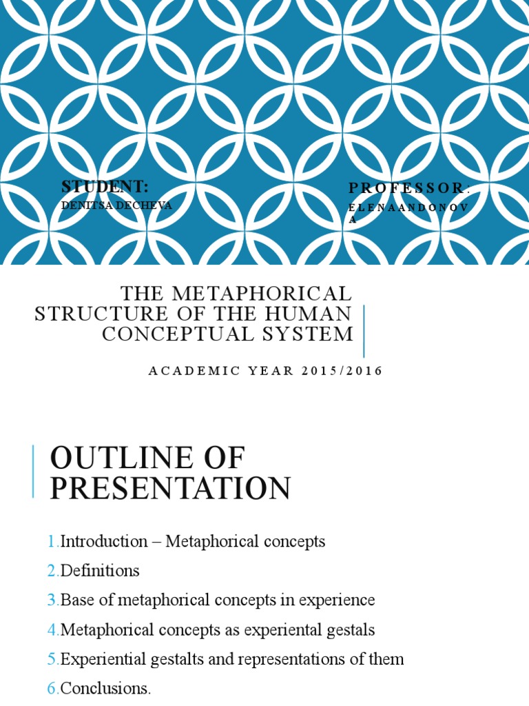 The Metaphorical Structure | PDF | Concept | Metaphor