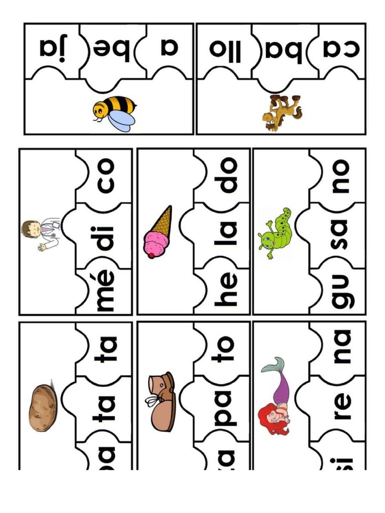 Rompecabezas de Palabras y Oraciones | PDF