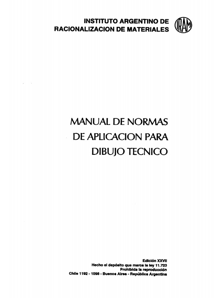 Normas Iram De Aplicacion Para Dibujo Tecnico Normas Dibujo Pdf