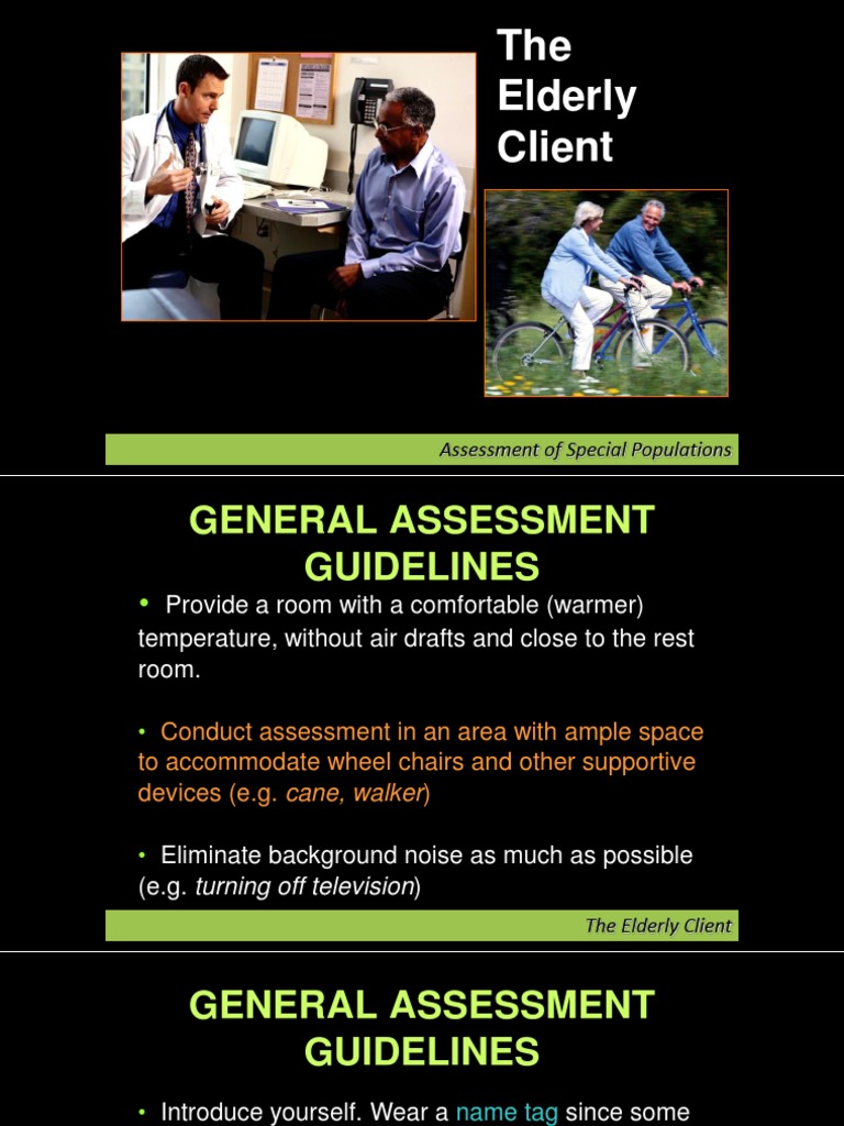 6 Assessing Older Adults | PDF | Medical Specialties | Clinical Medicine