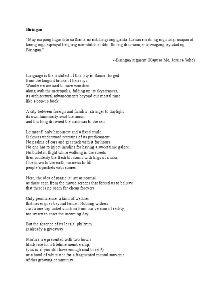 Biringan | PDF | Young Adult