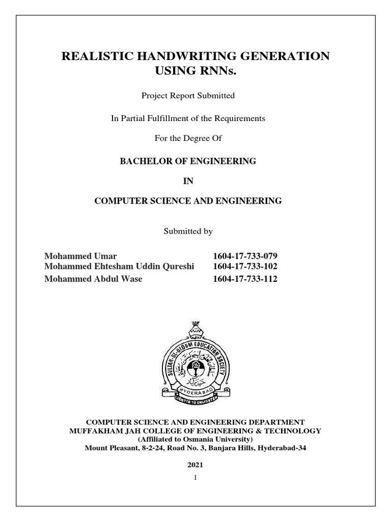 Realistic Handwriting Generation using RNN's | PDF | Artificial Neural Network | Statistics