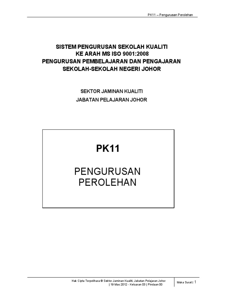 PK 11 Perolehan Dan Pembelian | PDF