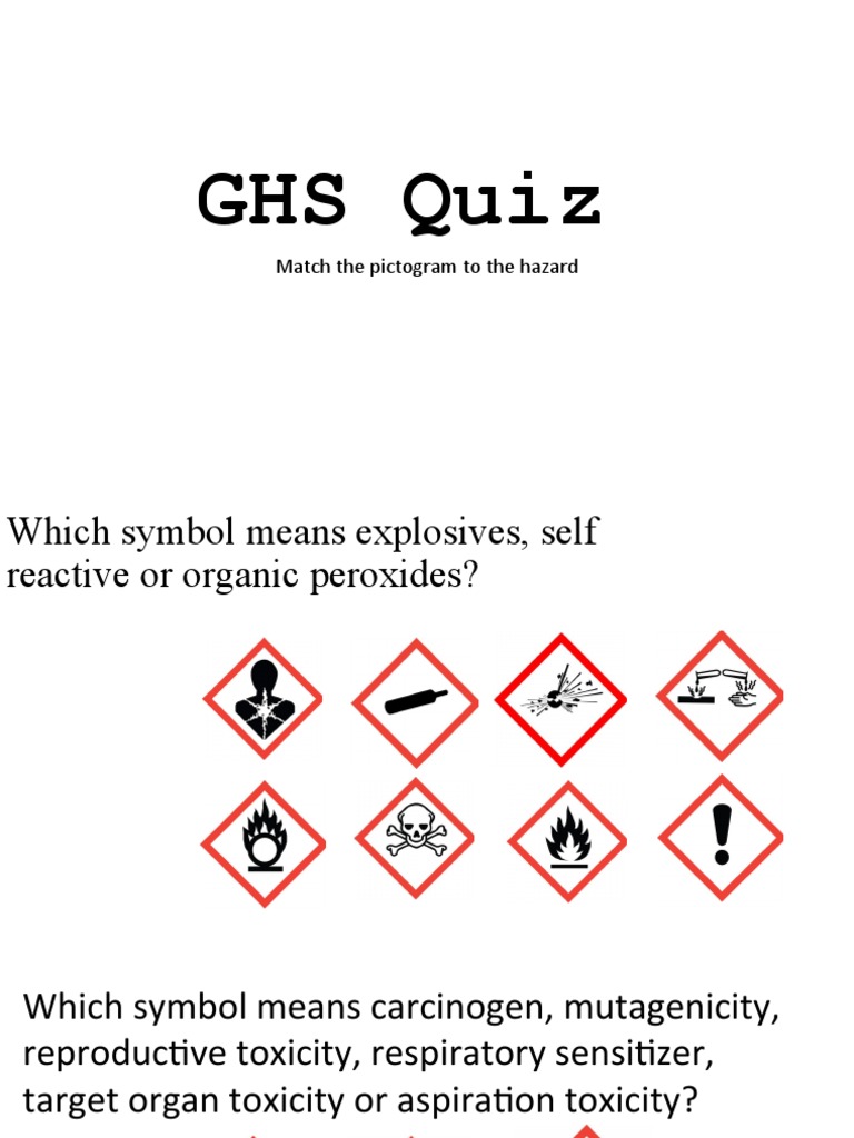 GHS Quiz | PDF
