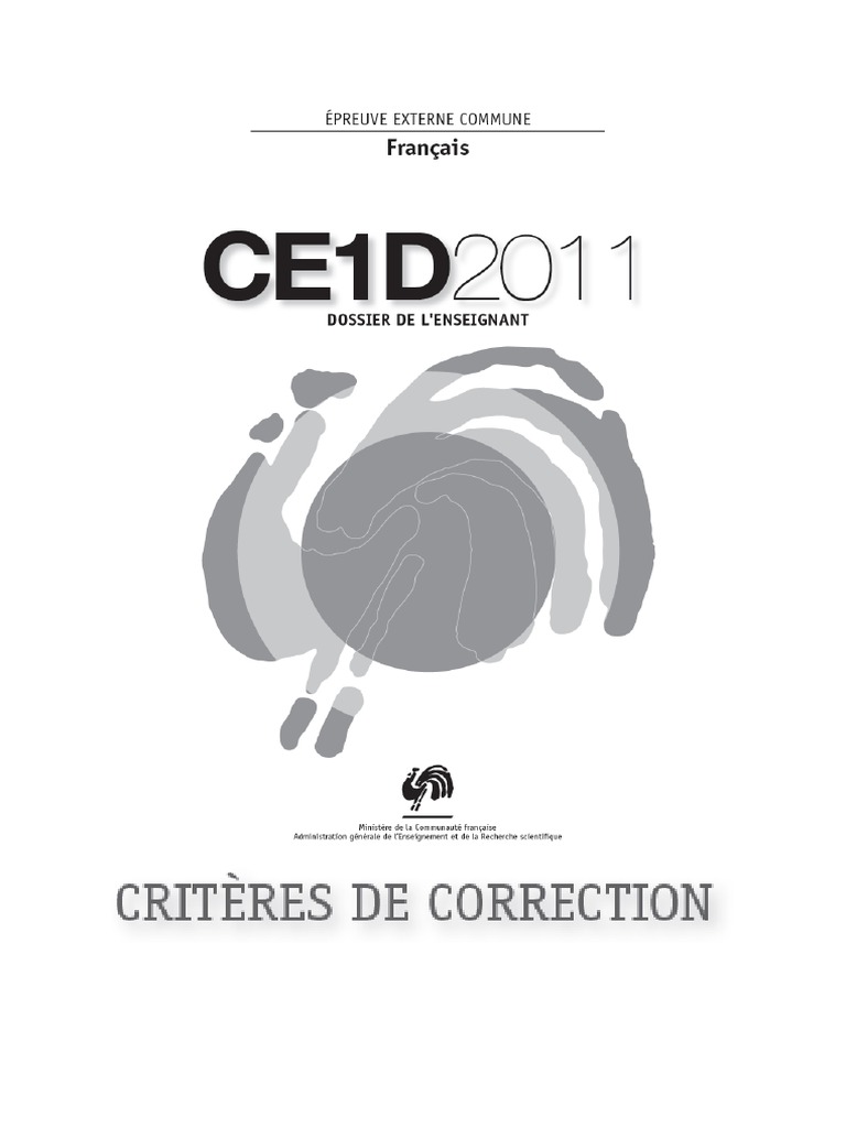 Correctif CE1D FR 2011 | PDF