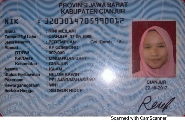 KTP Rini Meilani | PDF