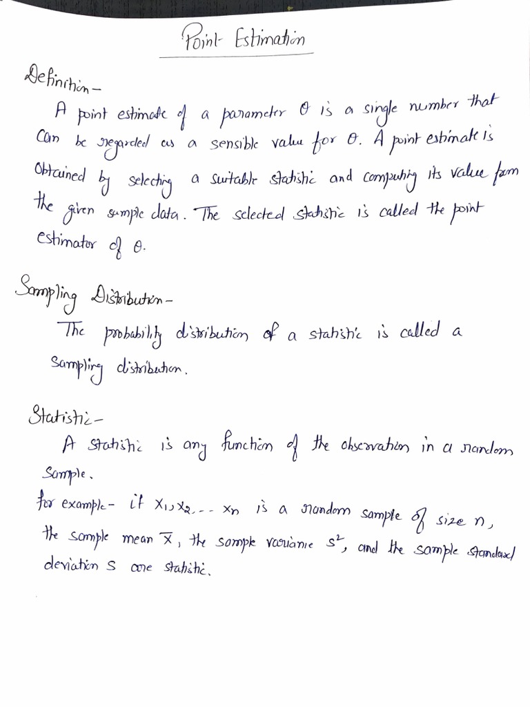 Unit-2 Point Estimation | PDF | Estimator | Estimation Theory