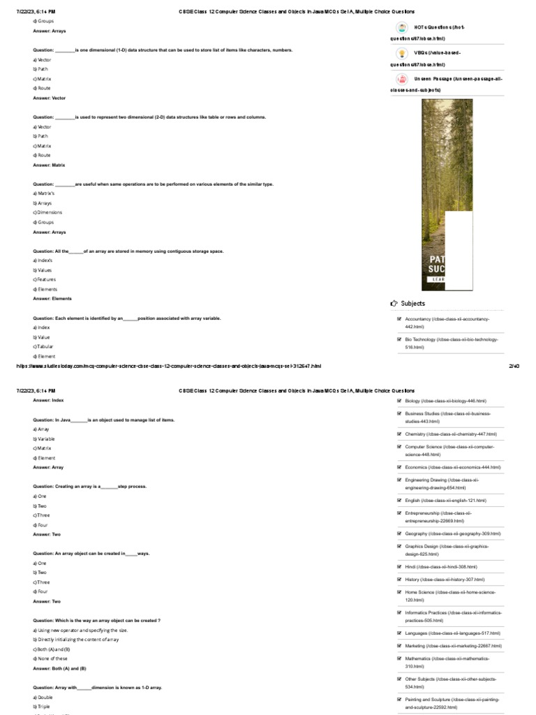 Computers Questions | PDF | Computer Data | Software Engineering