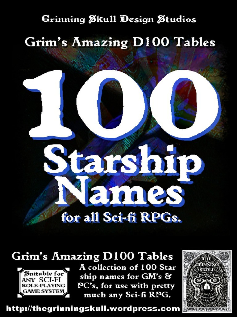 100 Starship Names for all fantasy RPGs | PDF | Milky Way | Outer Space