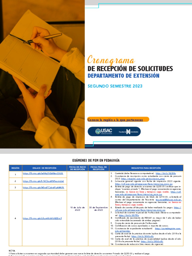 CRONOGRAMA 2do. 2023 | PDF