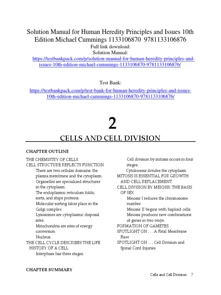 Intro to Cell Division & Genetics | PDF | Meiosis | Mitosis
