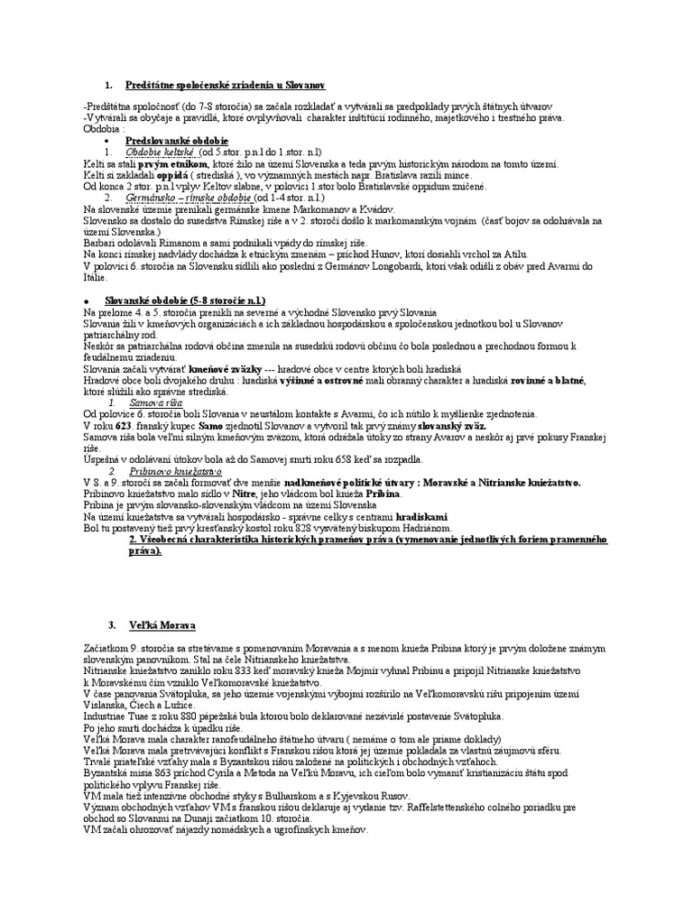 Dejiny SK Odpoved 1 | PDF