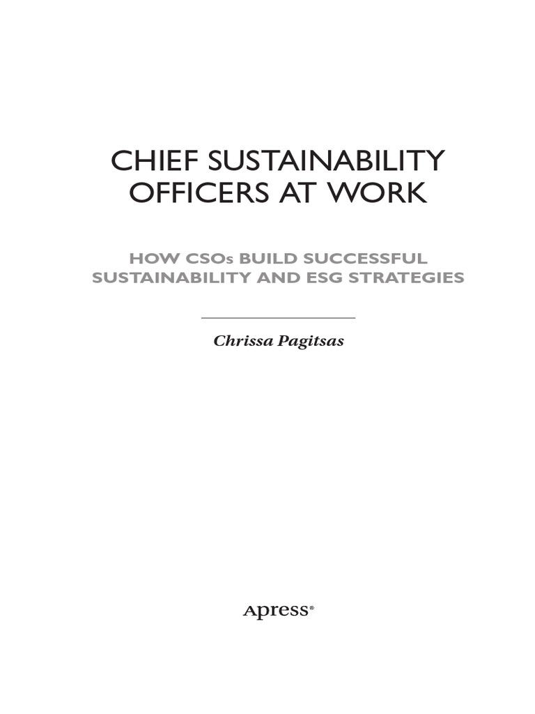 Chief Sustainability Officers at Work (Excerpt) | PDF | Sustainability | Economies
