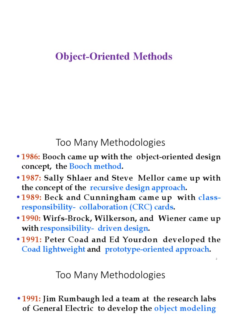 Oose Unit 3 2 Pdf Object Computer Science Object Oriented Programming