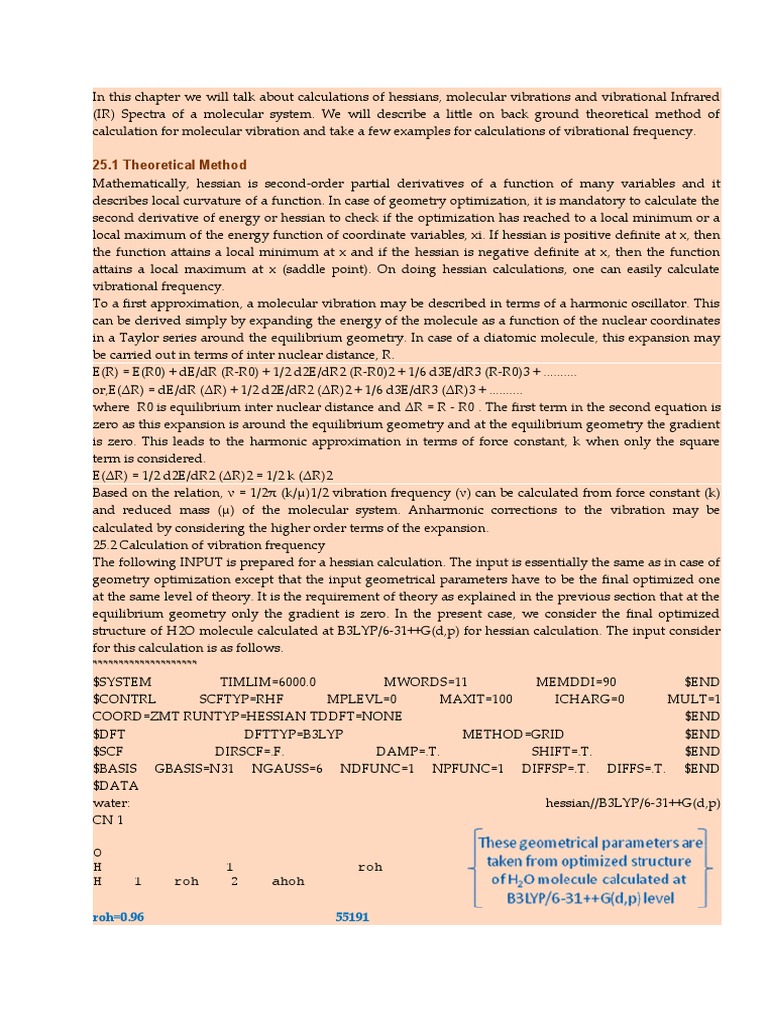 Calculations of Hessians | PDF | Oscillation | Mathematical Optimization