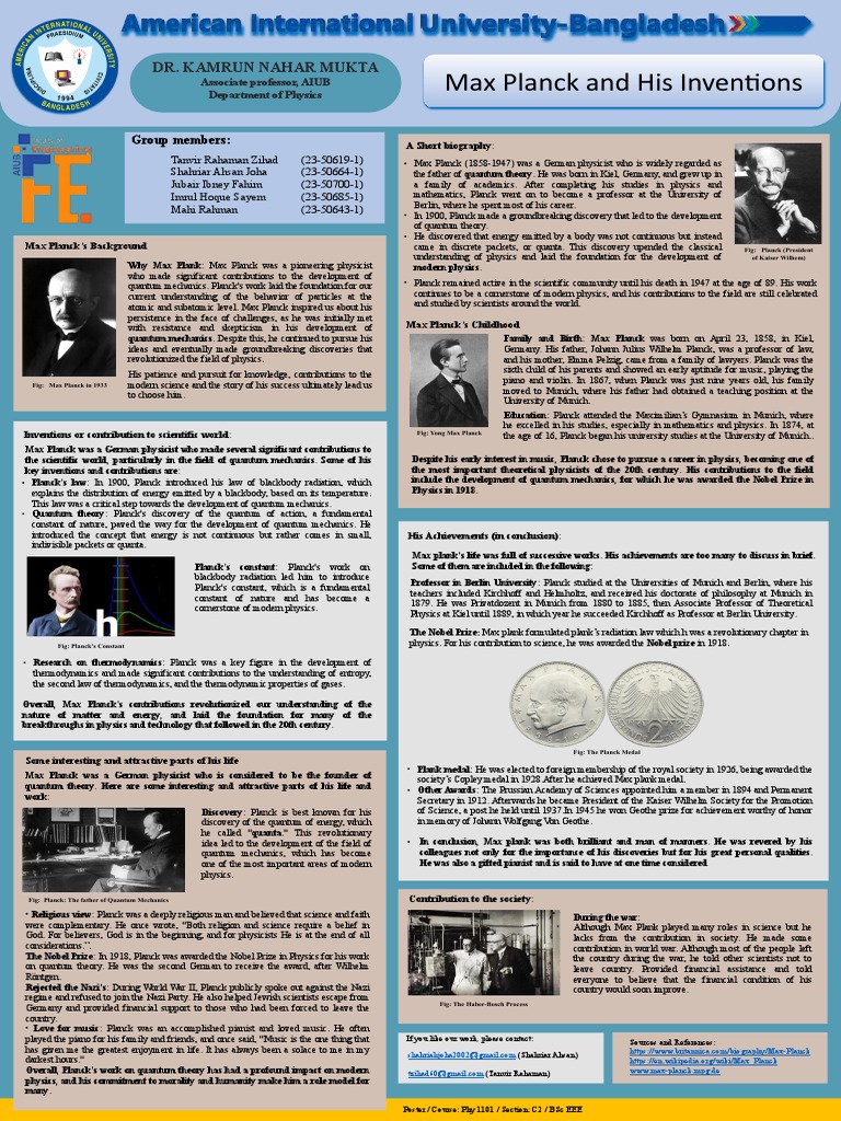 Poster-Physics Final | Download Free PDF | Physics | Quantum Mechanics