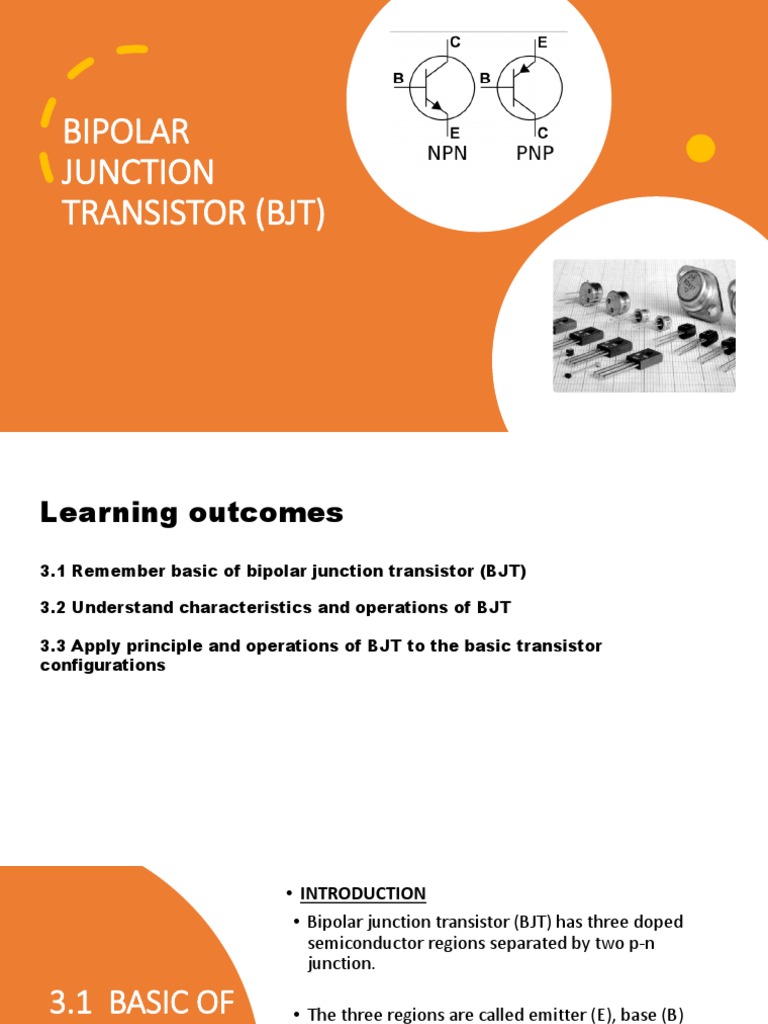 DEE20023 Chapter 3 (A) BIPOLAR JUNCTION TRANSISTOR SESI II 20222023 | PDF | Bipolar Junction ...