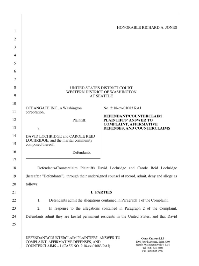 Legal Defense & Counterclaims | PDF | Cause Of Action | Common Law