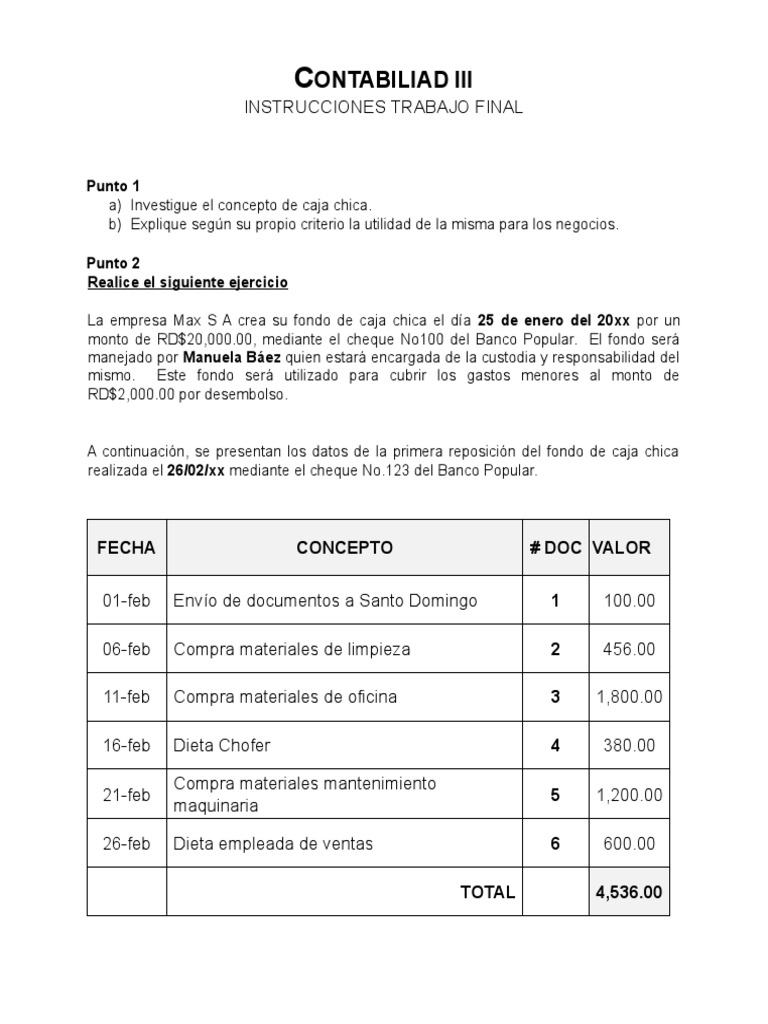 Trabajo Final Contabilidad 3 | PDF | Contabilidad | Bancos