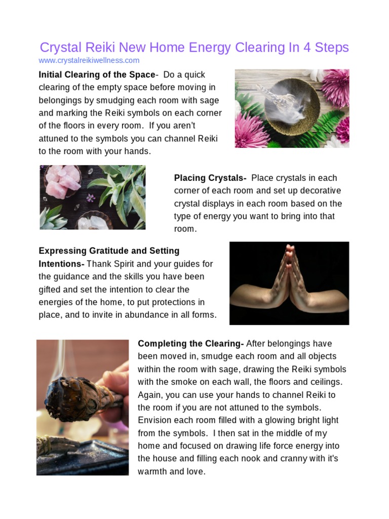 Crystal Reiki New Home Cleansing.01 | PDF