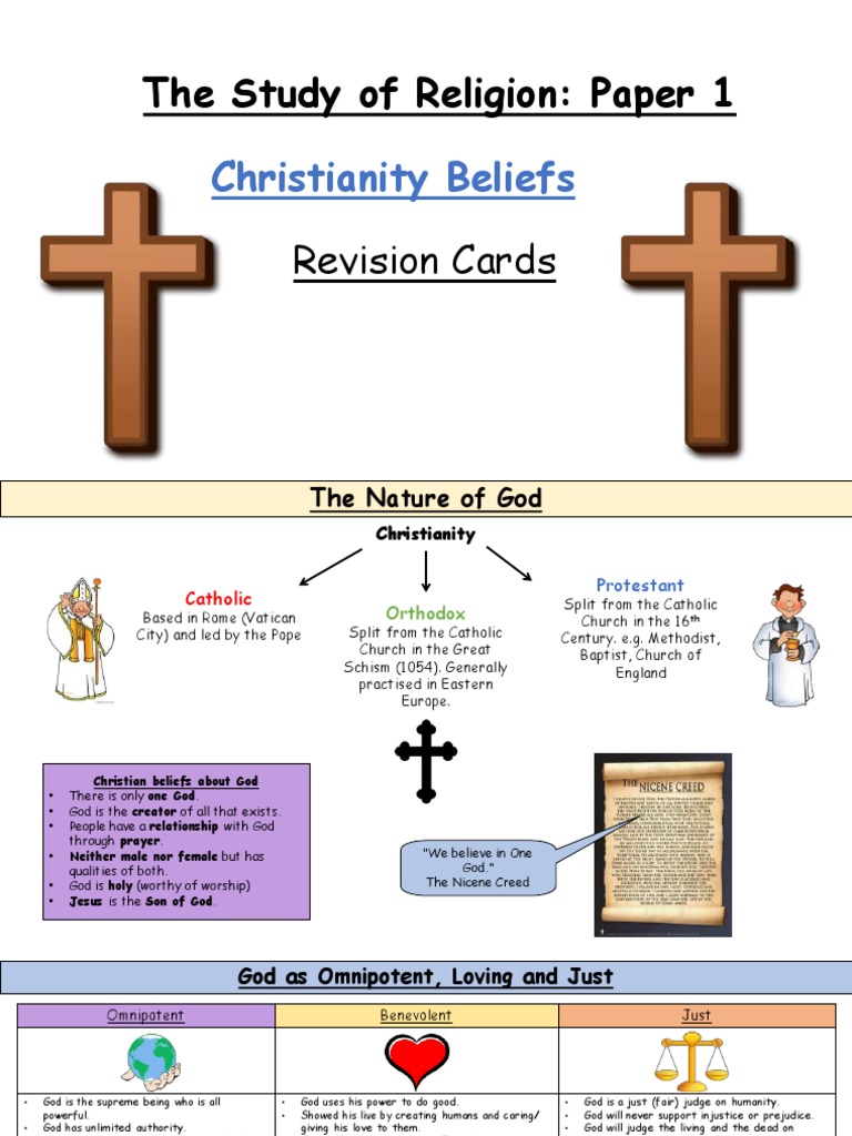 Revision Cards - Christianity Beliefs | PDF | Jesus | Last Judgment