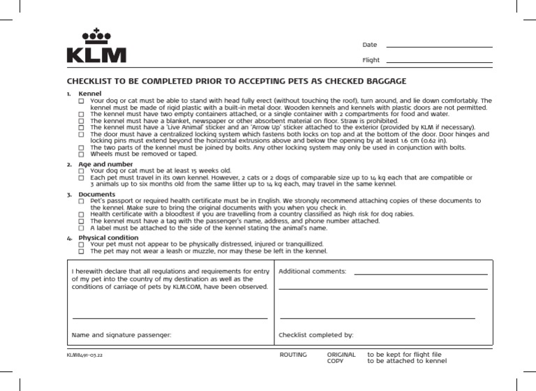 Checklist AVIH 28 Maart 2022 | PDF | Pet