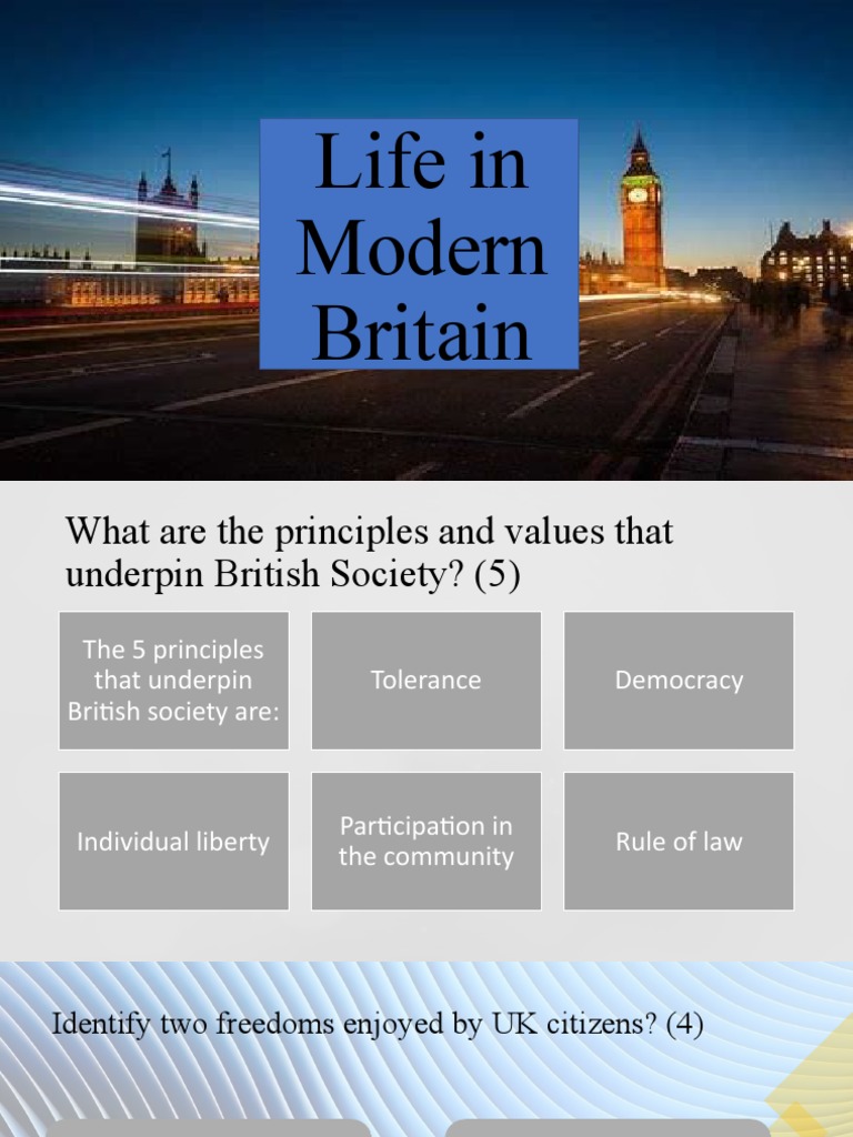 Life in Modern Britain Design 1 | PDF | European Union | Bbc