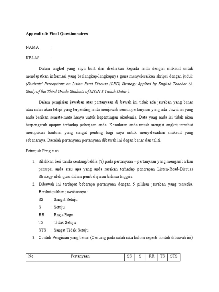 Appendix 6 | PDF | Seni & Disiplin Bahasa