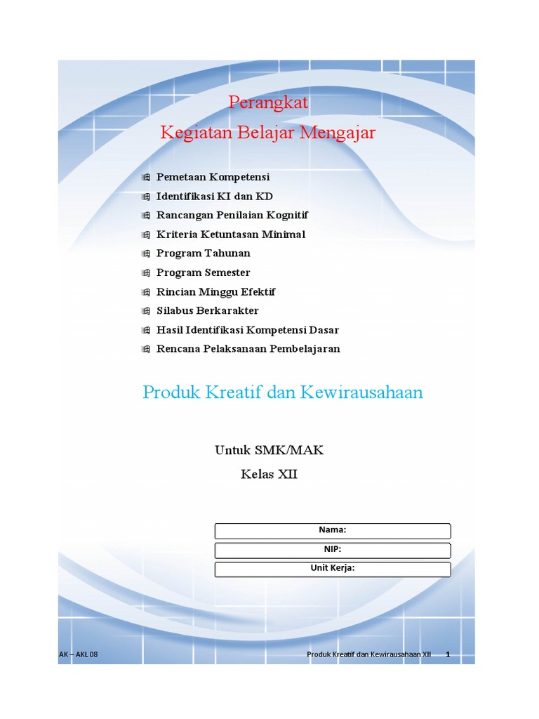 AKL 08 Produk Kreatif Dan KWU 12 | PDF | Seni