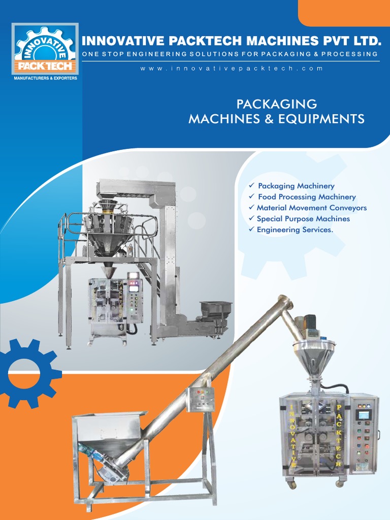 Innovative Packtech Machines - Catalogue | PDF | Packaging And Labeling ...