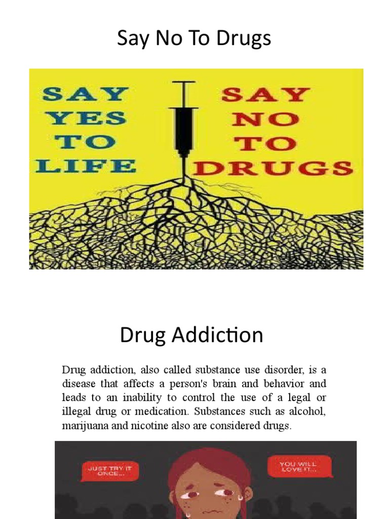 Say No To Drugs | PDF | Drugs | Substance Abuse