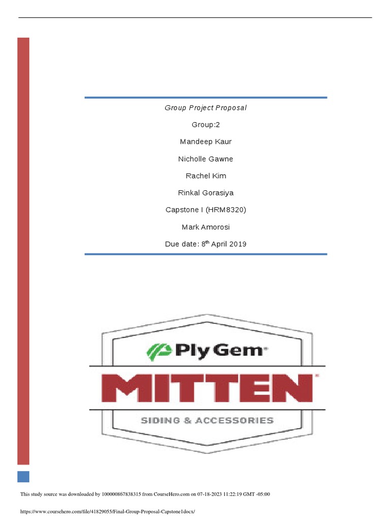 Final Group Proposal Capstone1 | PDF | Employee Retention | Business