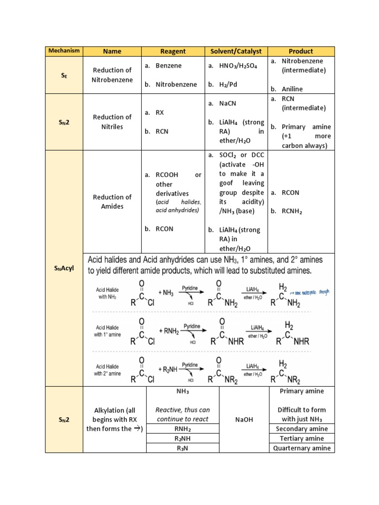 Amines Pdf Amine Molecules