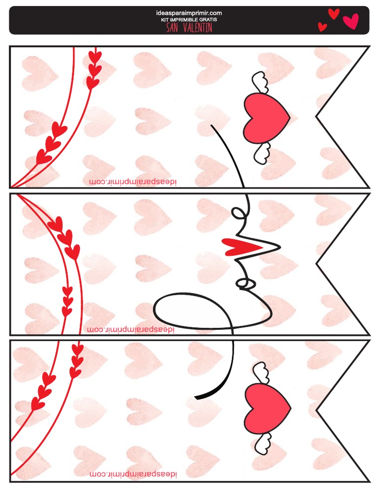 Banderines Decoracion San Valentin Pdf