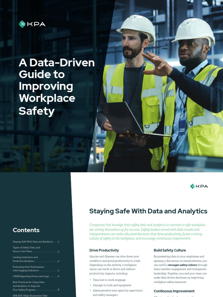 Data-Driven Workplace Safety Guide | PDF | Analytics | Safety