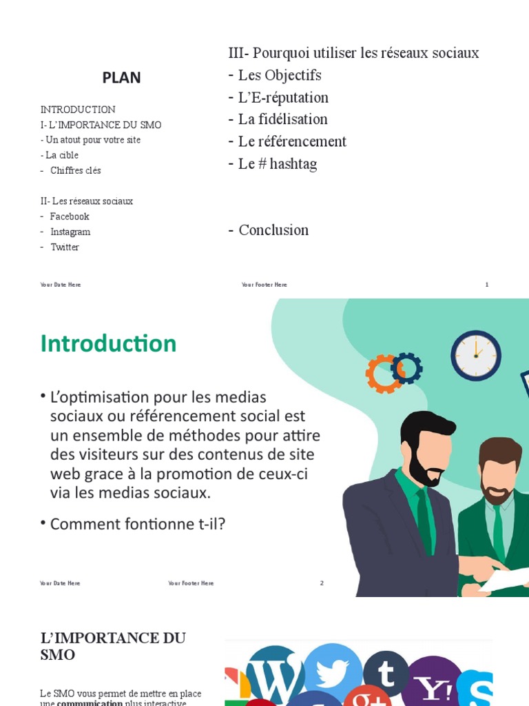 Importance du SMO pour votre visibilité | PDF | Réseaux sociaux ...