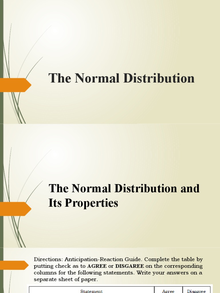 LESSON 3 M3 The Normal Distribution | PDF | Probability Distribution ...