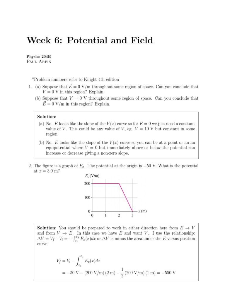 Solutions_Week6_PracticeProblems_Arpin | PDF | Capacitor | Electrical Equipment