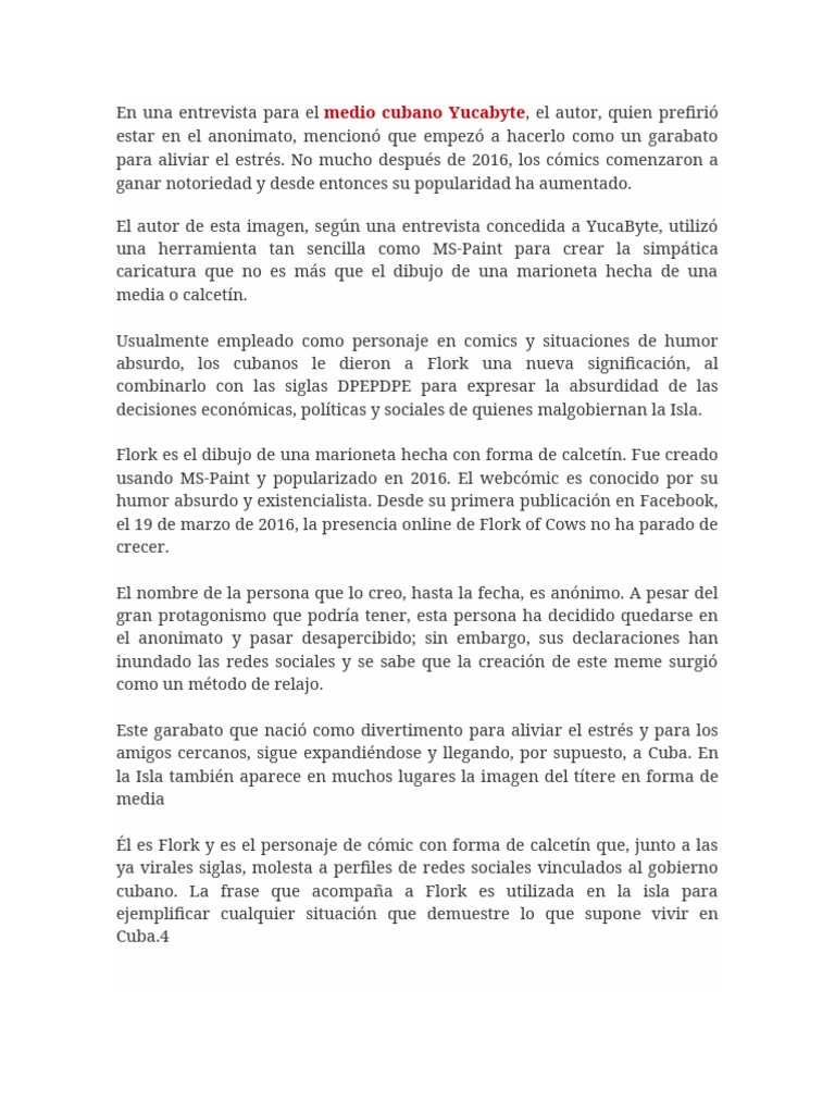 Flork: Cómic Viral y Protesta Cubana | PDF | Cuba