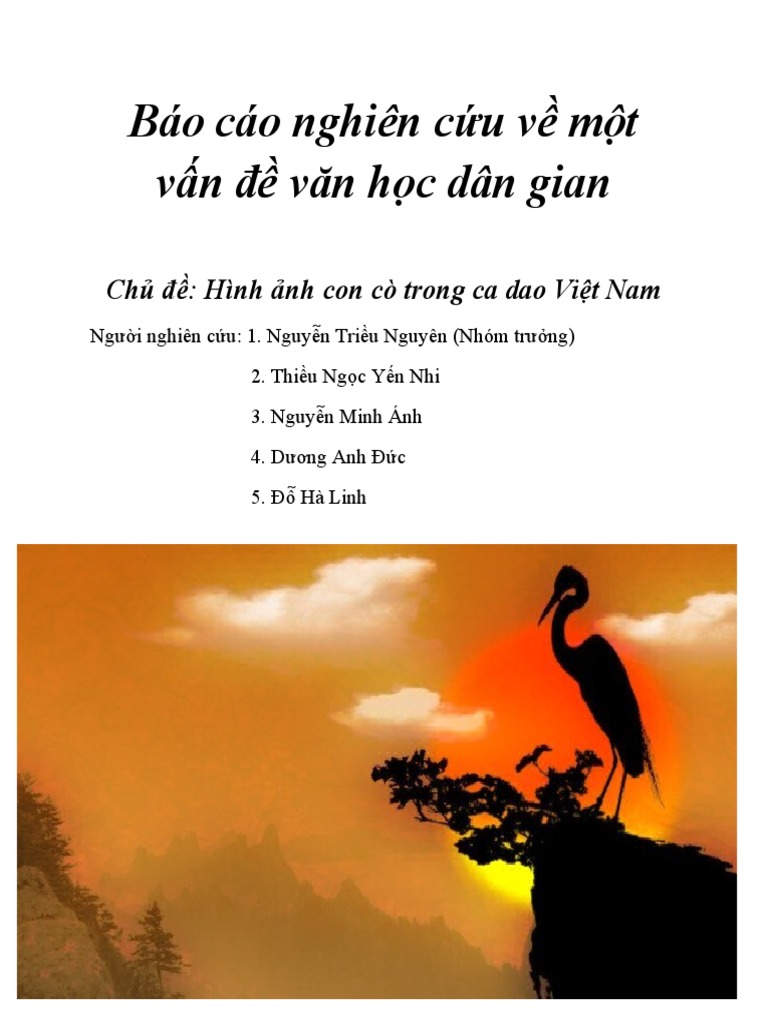 Hình Tư NG Con Cò Trong Cao Dao | PDF