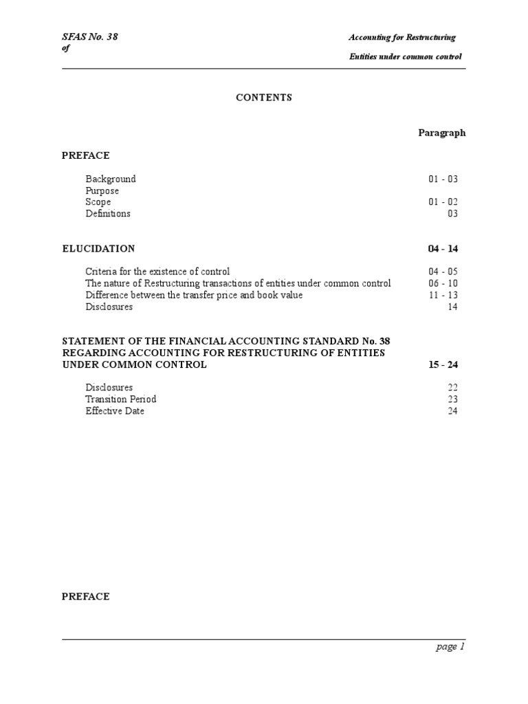 Psak 38 | PDF | Book Value | Subsidiary