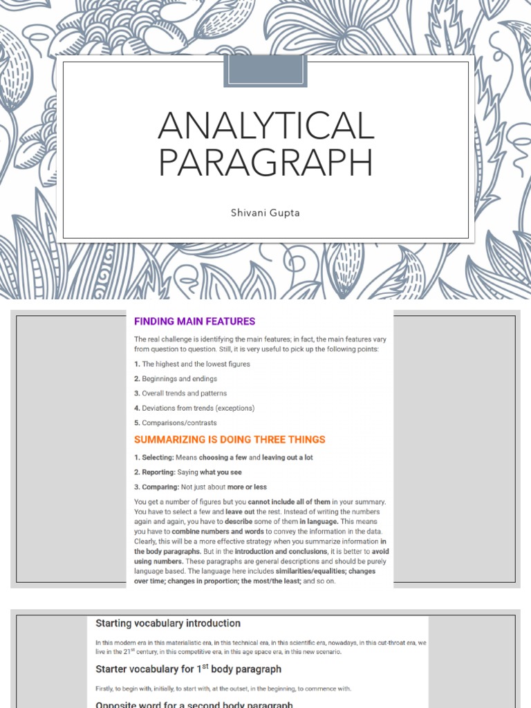 Analytical Paragraph Markup | PDF | Grammatical Tense | Adverb