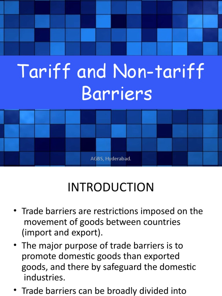 Module III - Chapter 3 | PDF | Dumping (Pricing Policy) | Non Tariff ...